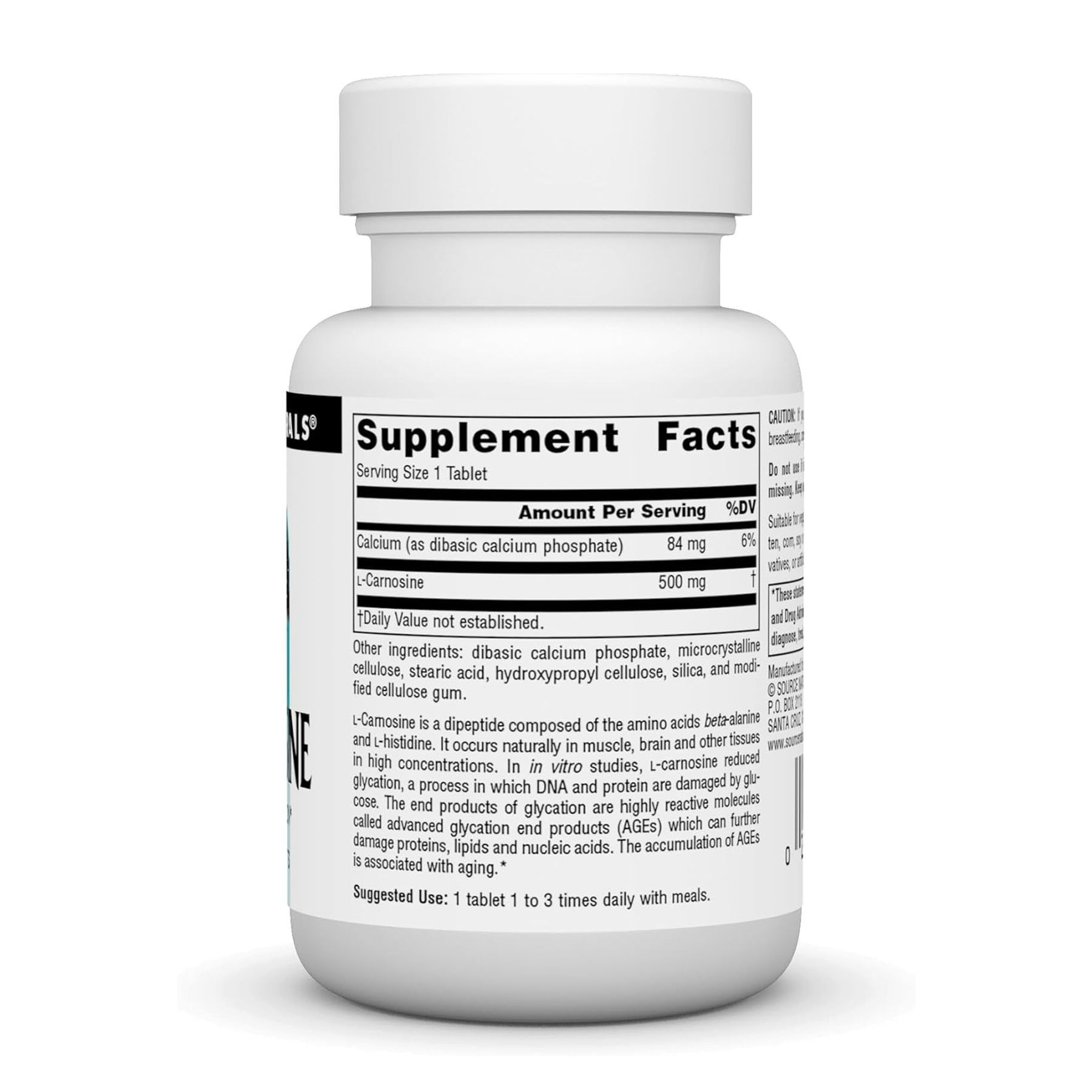 L-Carnosine 500 mg - 30 tabs - VITPOWER – вітаміни та БАДи з доставкою ...
